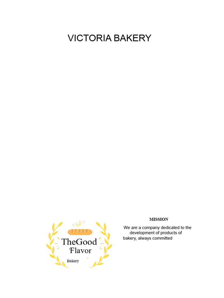 Victoria's Bakery Menu Overview | PDF | Baking | Breads