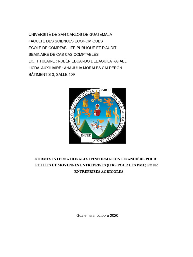 Ifrs Pour Pme Entreprises Agricoles | PDF | Comptabilité | Agriculture