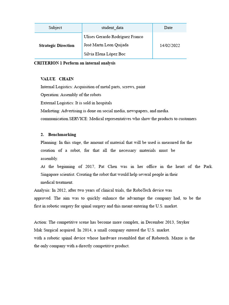Robo Tech | PDF | Competitive Advantage
