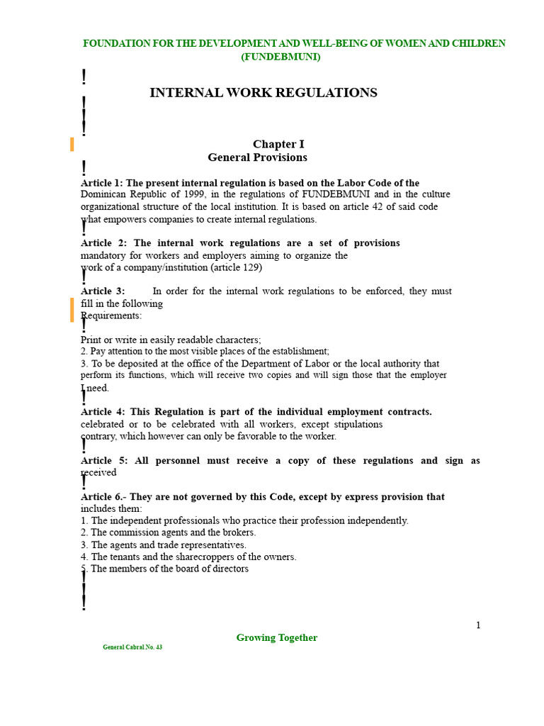 REGULATIONS | PDF | Salary | Employment