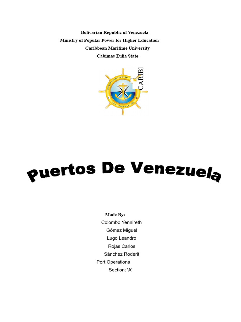 Ports of Venezuela | PDF | Venezuela | Port