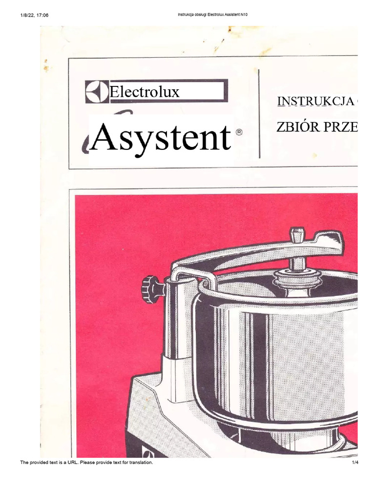 Podręcznik Electrolux Assistent N10 | PDF