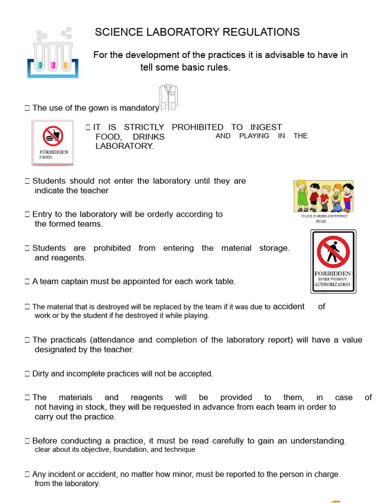 8 Regulations For The Laboratory and Classroom | PDF