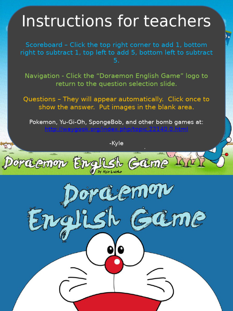 Doraemon Bomb Template | PDF