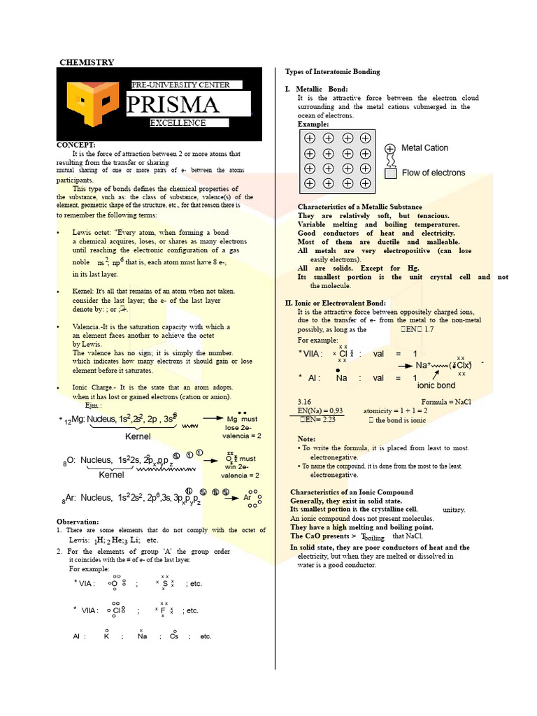 04A TP - Chemical Bonding I | PDF | Chemical Bond | Ionic Bonding