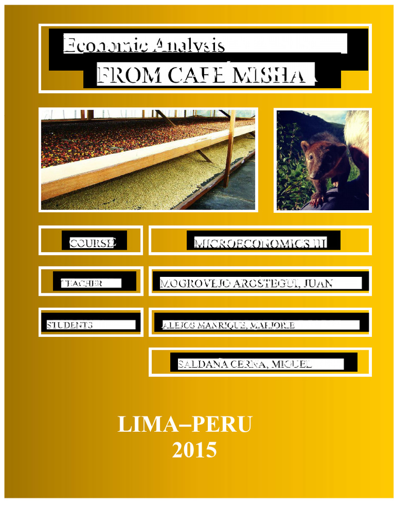 Economic Analysis of Café Misha | PDF | Oligopoly | Demand