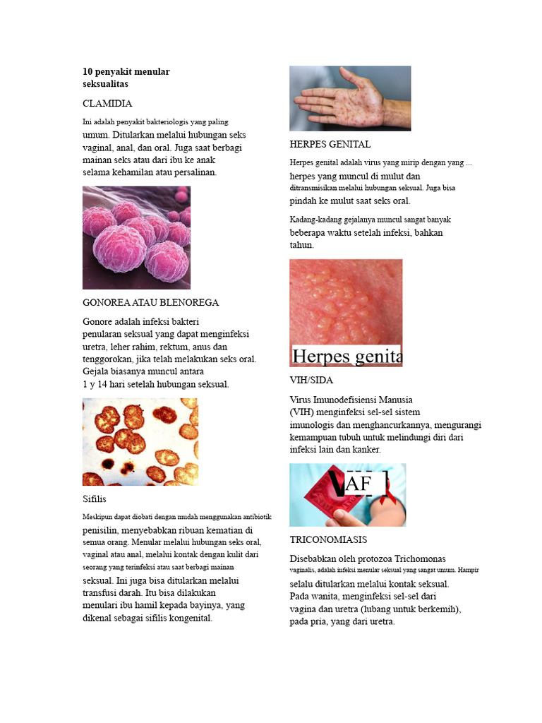 10 Penyakit Menular Seksual | PDF
