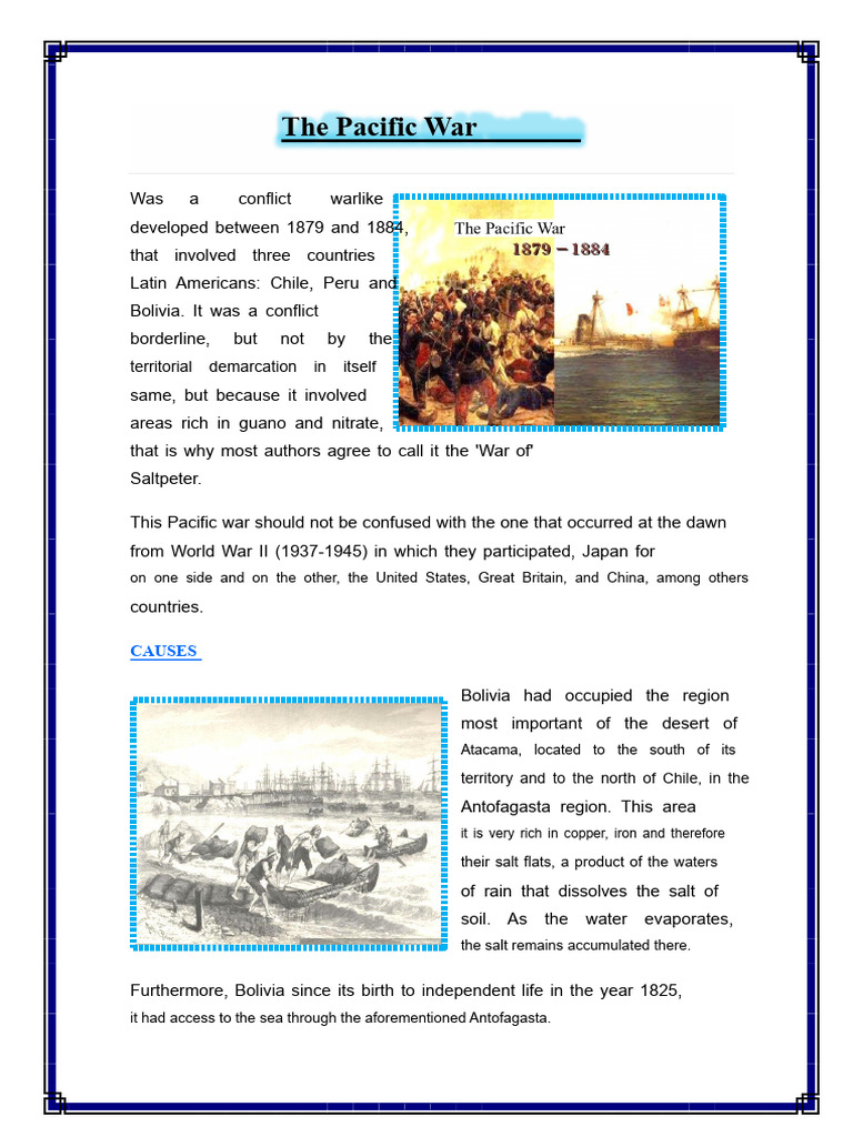 Overview of the Pacific War (1879-1884) | PDF | South America