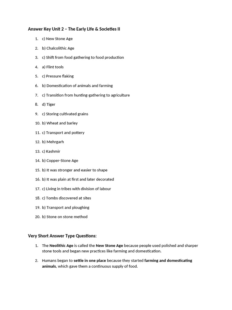 Neolithic Revolution: Key Developments | PDF | Neolithic | Agriculture