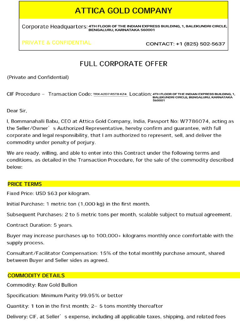 Attica Gold Fco Updated | PDF