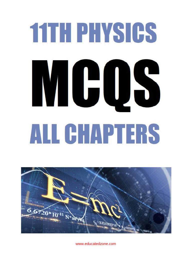 F.Sc. 1st Year Physics MCQs Guide | PDF | Force | Velocity