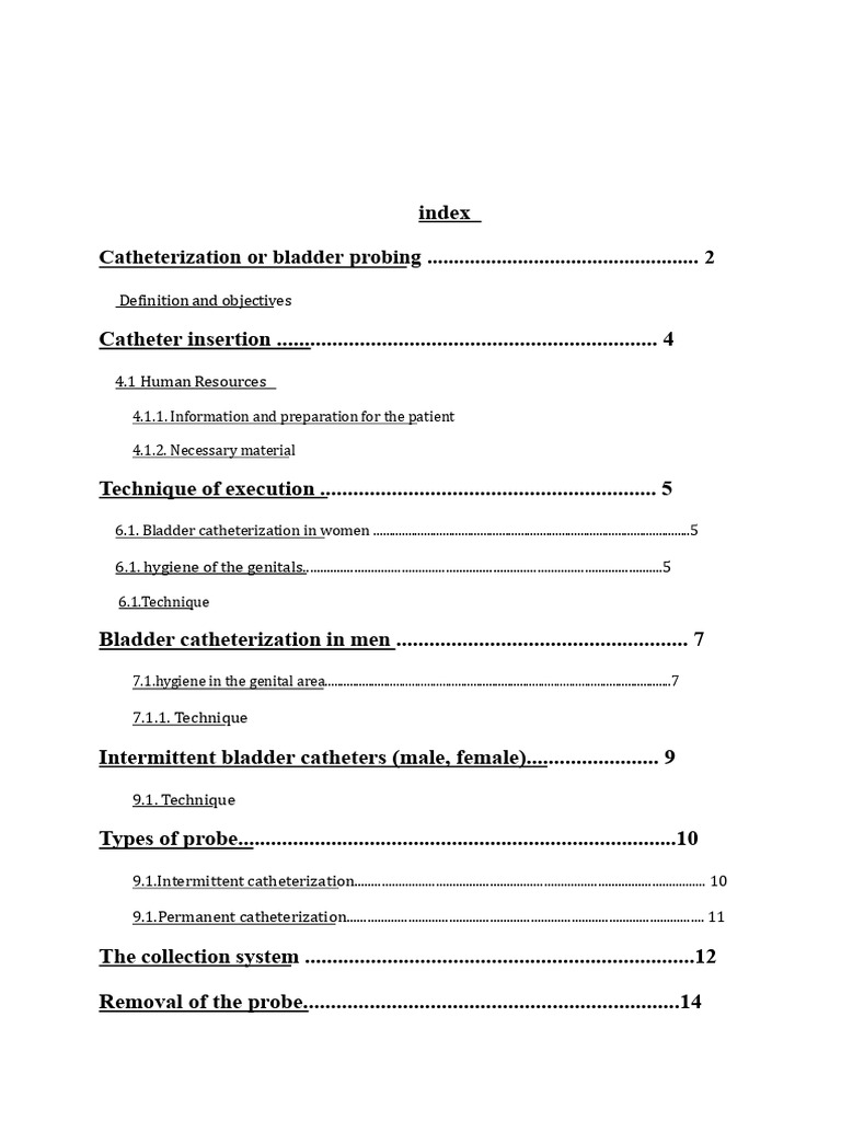 Bladder Catheterization Techniques Guide | PDF | Catheter | Urinary ...