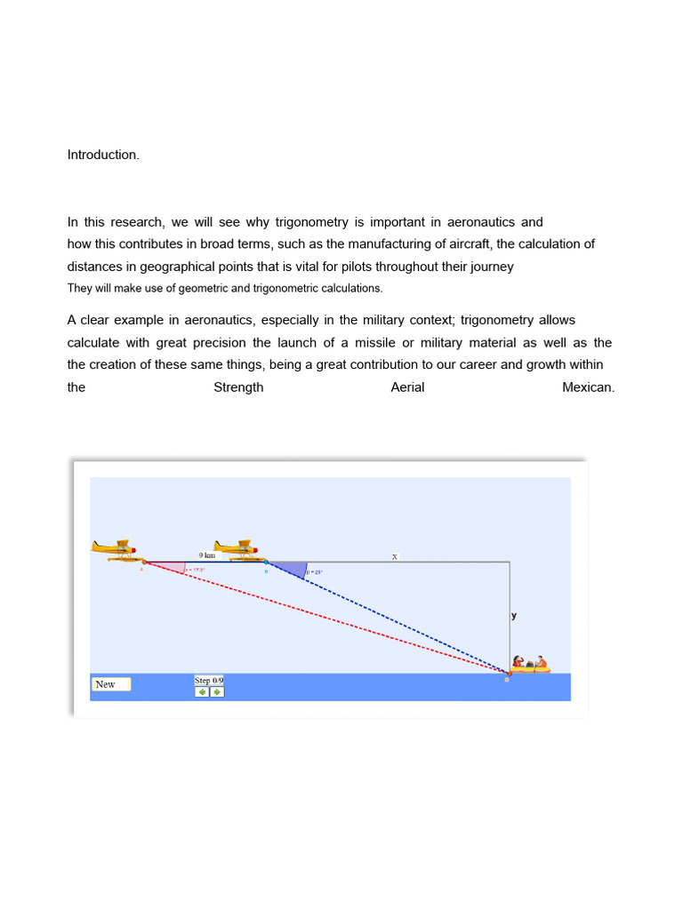 Application of Trigonometry in Aeronautics | PDF | Trigonometric ...