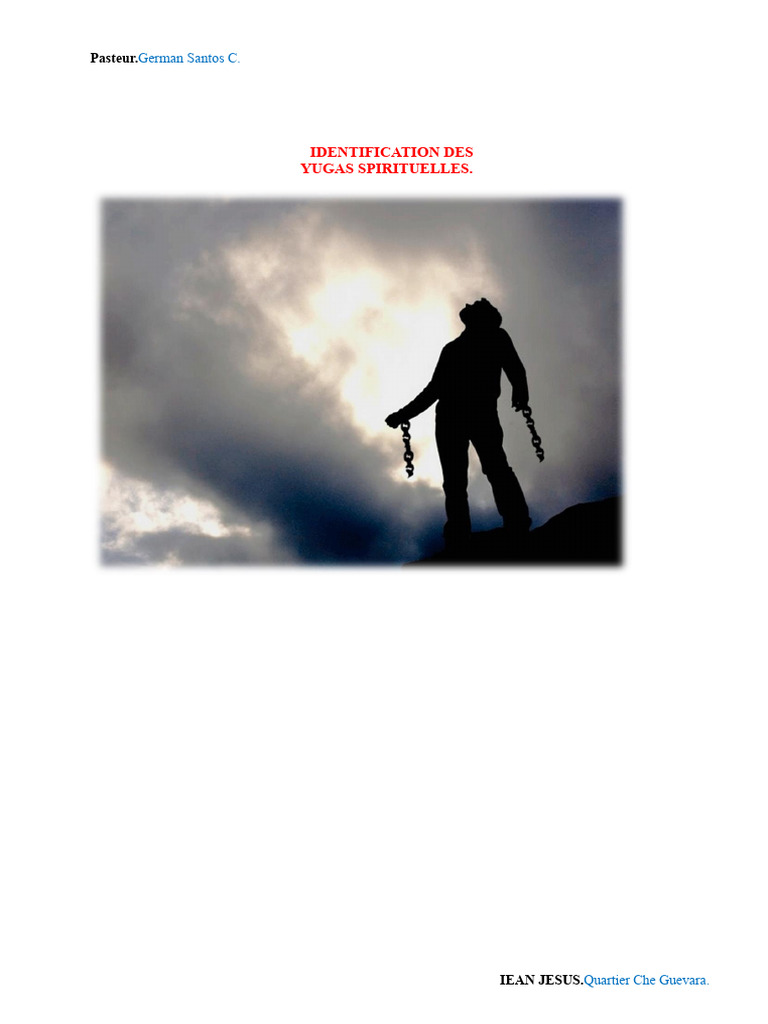 Identifier les jougs spirituels | PDF | Dieu | Jésus