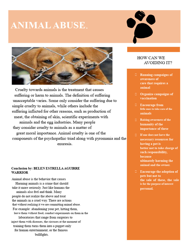 Animal Abuse - PNG | PDF | Cruelty To Animals | Human–Animal Interaction