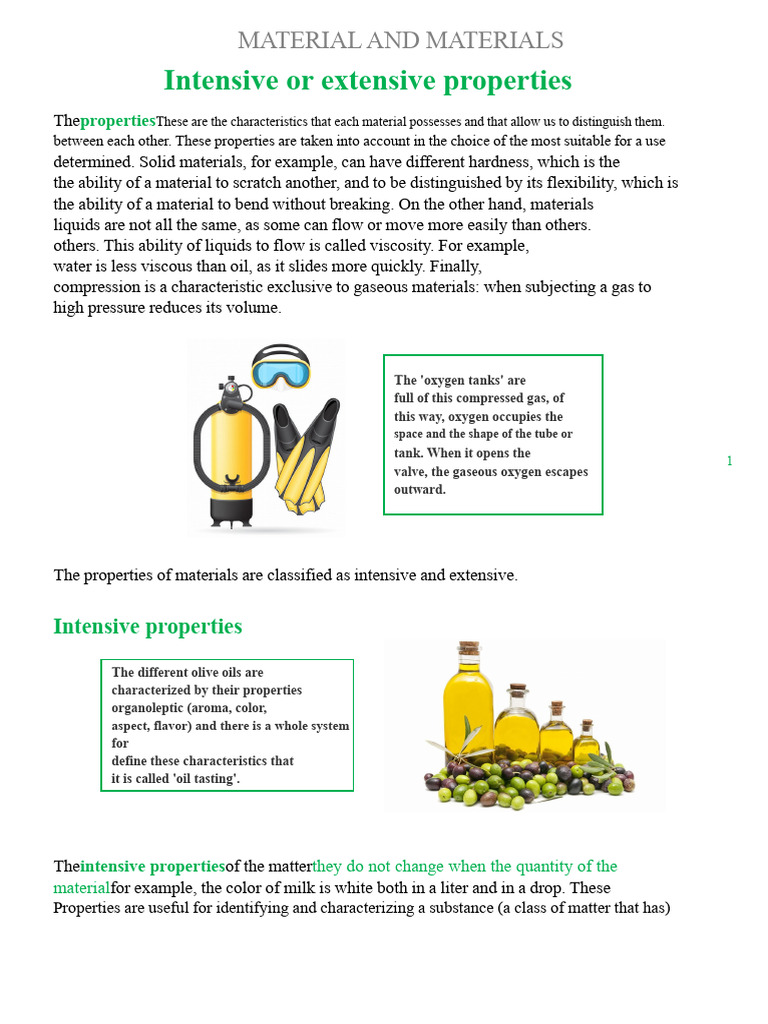 Intensive vs Extensive Material Properties | PDF | Weight | Mass