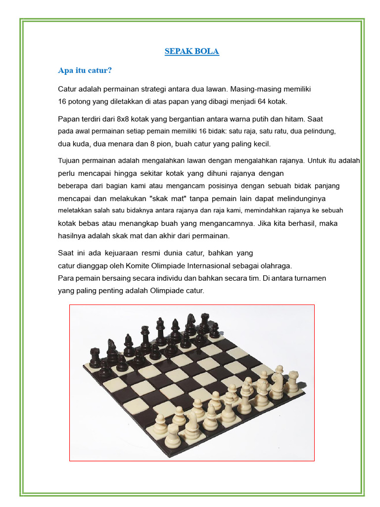 Panduan Lengkap Aturan Catur | PDF