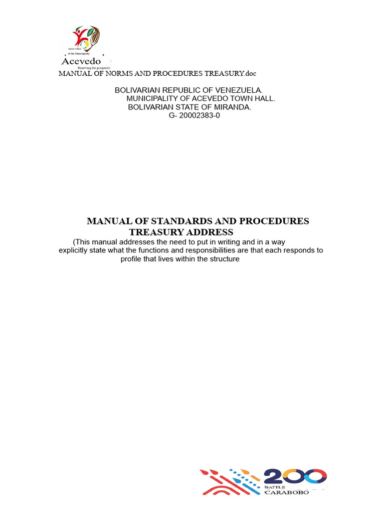 Treasury Standards and Procedures Manual | PDF | Taxes | Capital Gains Tax