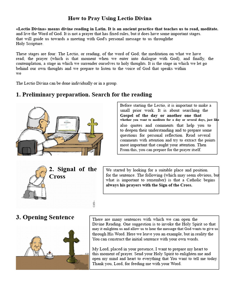 Understanding Lectio Divina Steps | PDF | Lectio Divina | Prayer
