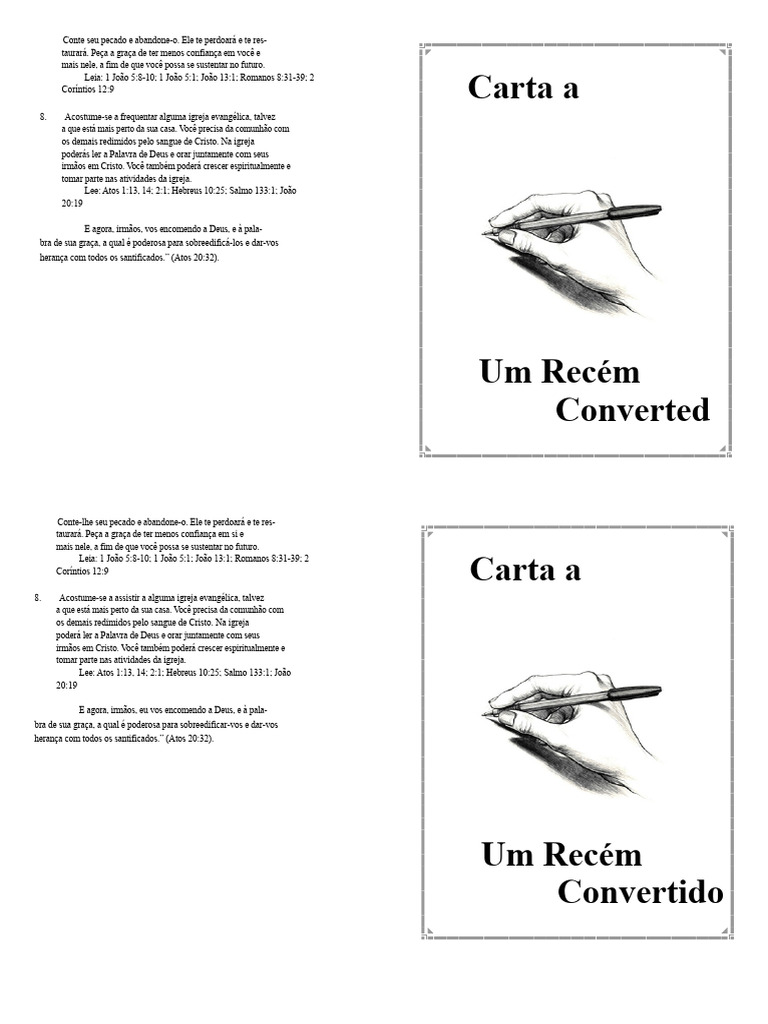 Orientações para o Recém Convertido | PDF | Pecado | Jesus