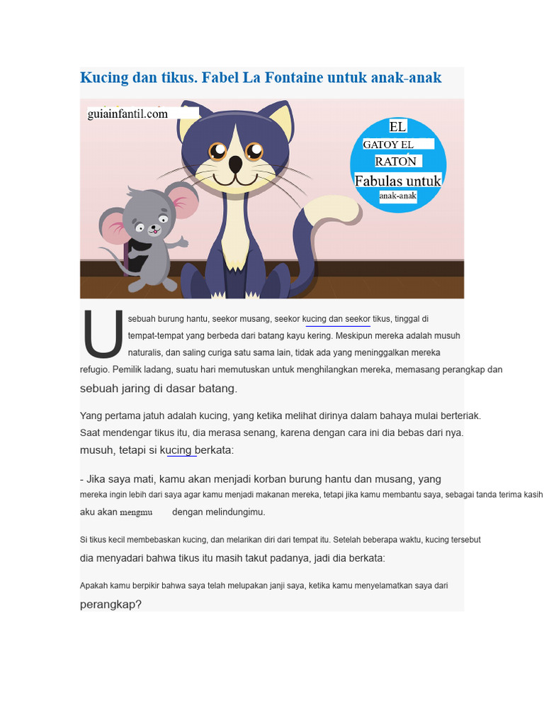Kucing Dan Tikus | PDF