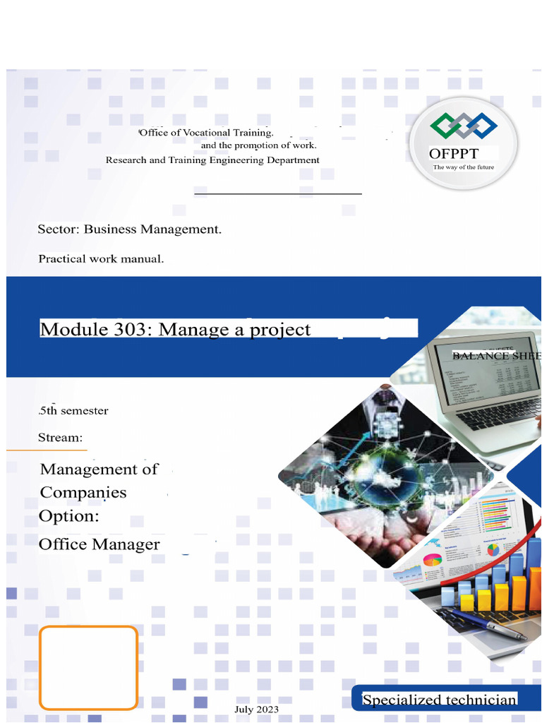 TSGE OM MTP Module 303 Manage A Project 07 2023 | PDF | Feasibility Study | Human Resource ...