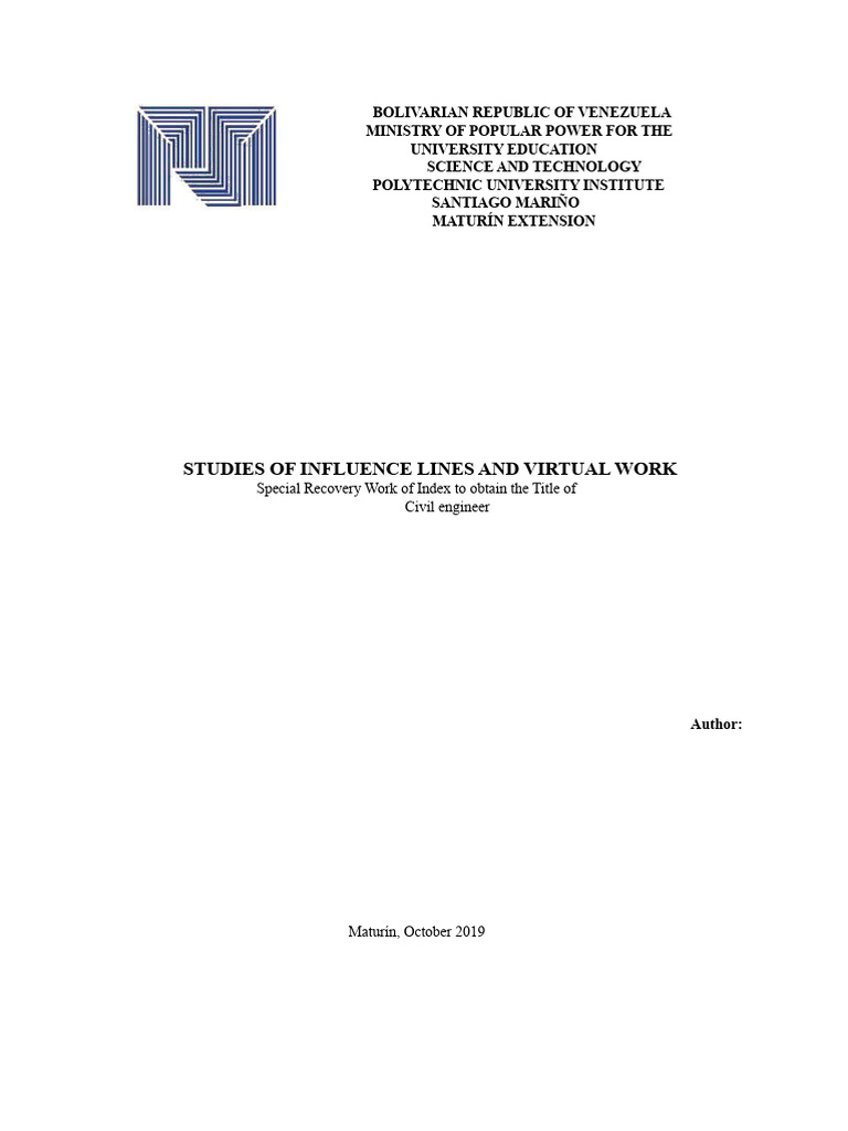 Line Influence and Virtual Work | PDF | Deformation (Engineering) | Bending