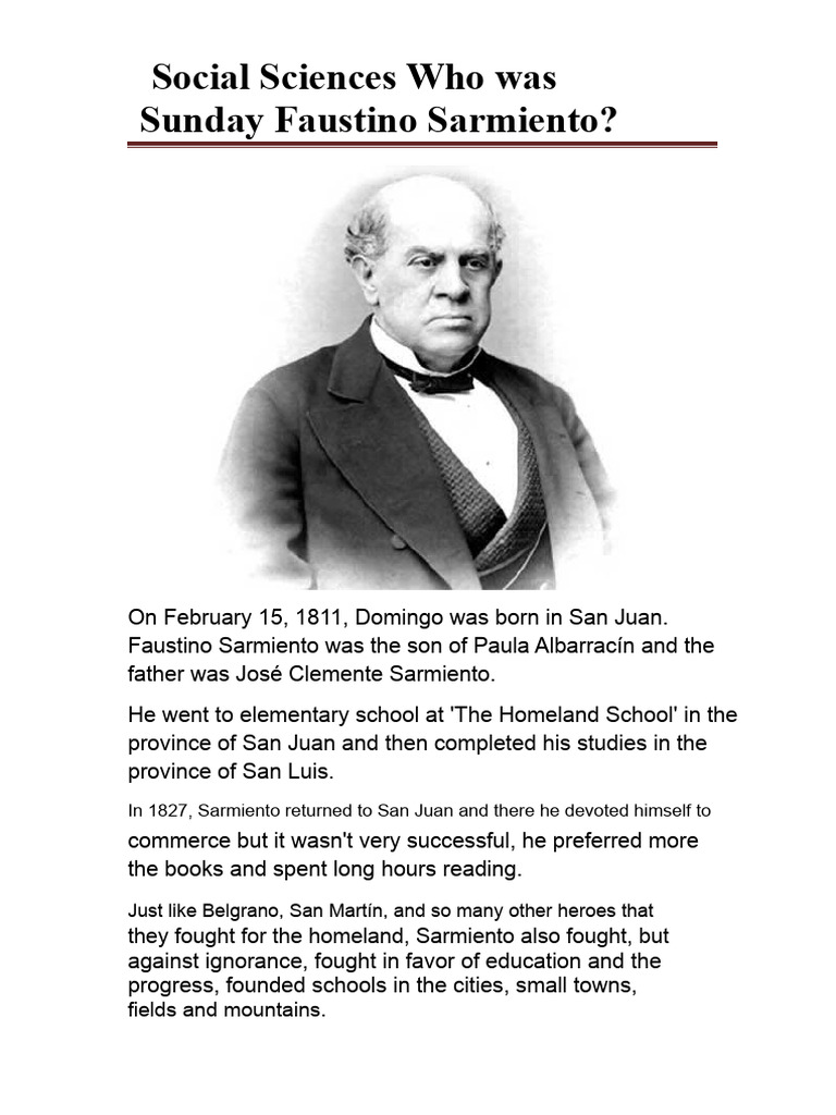 Who Was Sarmiento? | PDF