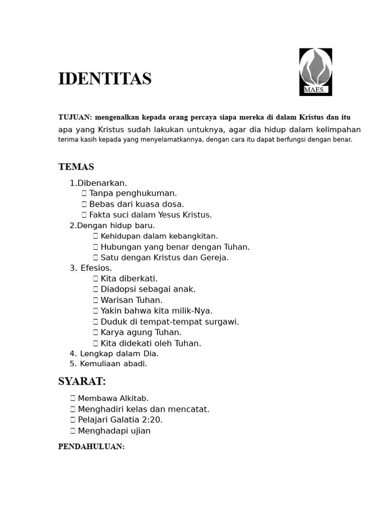 IDENTITAS | PDF