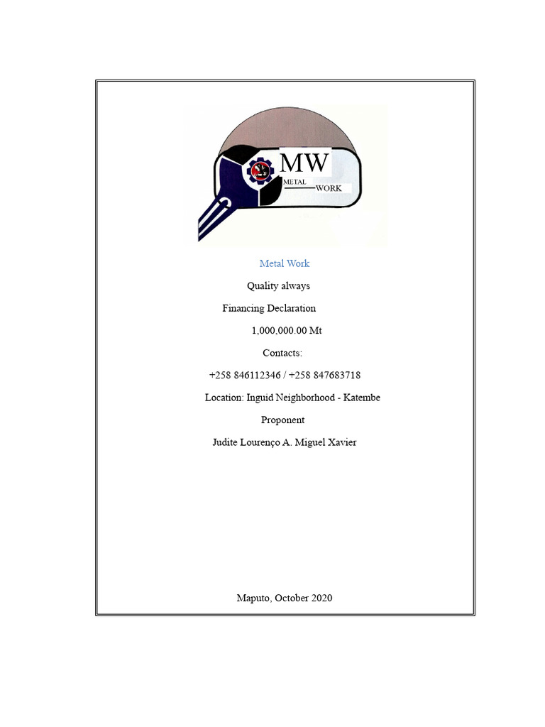 Complete Business Plan October | PDF | Taxes | Expense