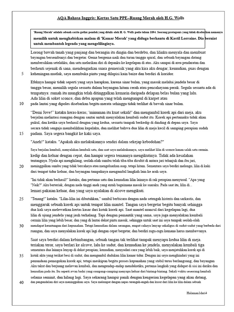 Kertas Satu PPE - Ruang Merah | PDF