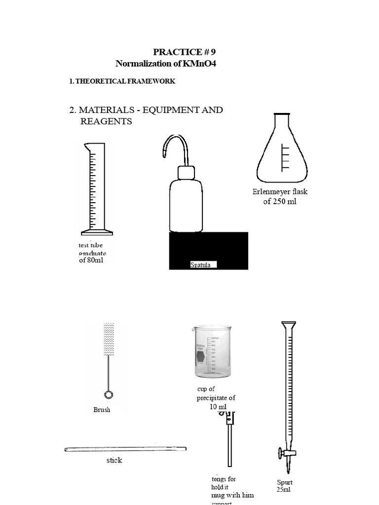Normalization of KMnO4 Solution Guide | PDF | Titration | Chemistry