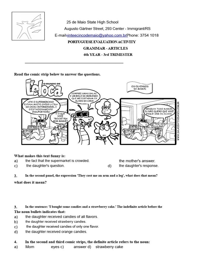 Test Article 6 Year | PDF | Language Mechanics | Grammar
