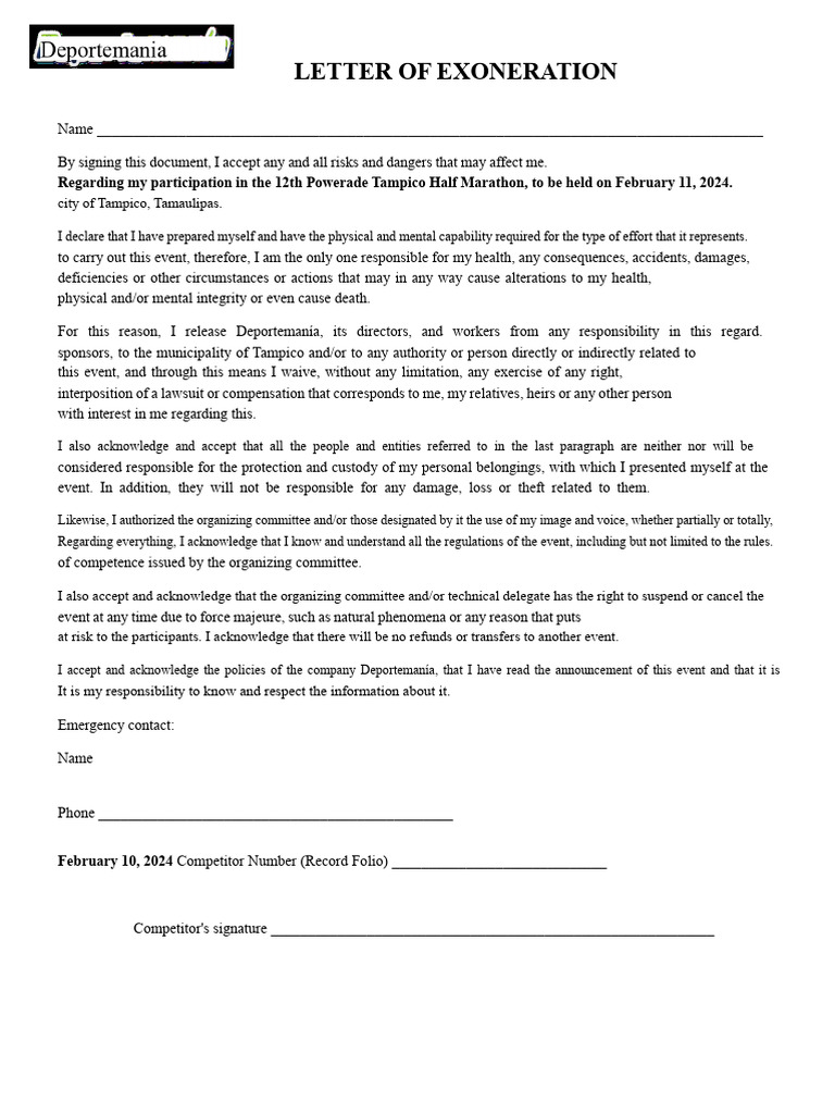 Letter of Exoneration MM 2024 | PDF | Common Law | Private Law