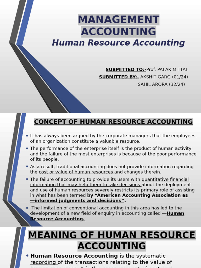 Understanding Human Resource Accounting | PDF | Valuation (Finance ...