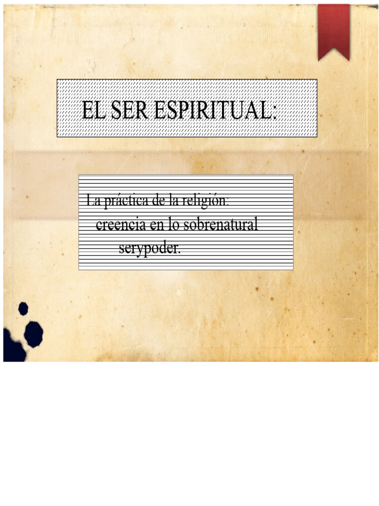 El Yo Espiritual - La Práctica de La Religión, Creencia en Seres y ...