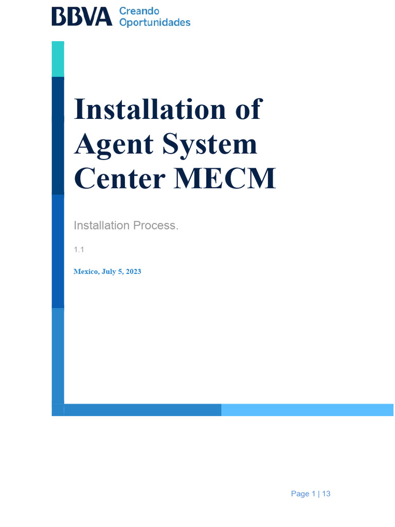 Installation of System Center Agent - MECM-v1 | PDF | Icon (Computing ...
