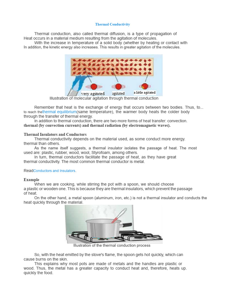 Thermal Conduction | PDF | Heat Transfer | Thermal Conduction