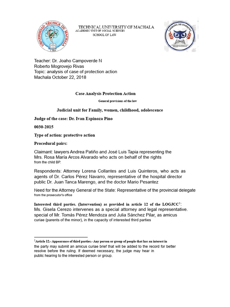 Child Protection Action Case Analysis | PDF | Blood Transfusion | Justice