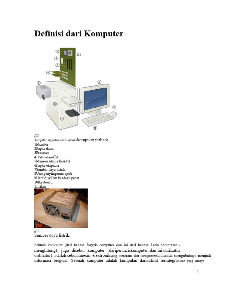 Definisi Komputer | PDF