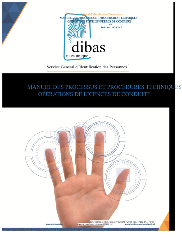 Manuel des Procédures pour Permis de Conduire | PDF | Permis de ...