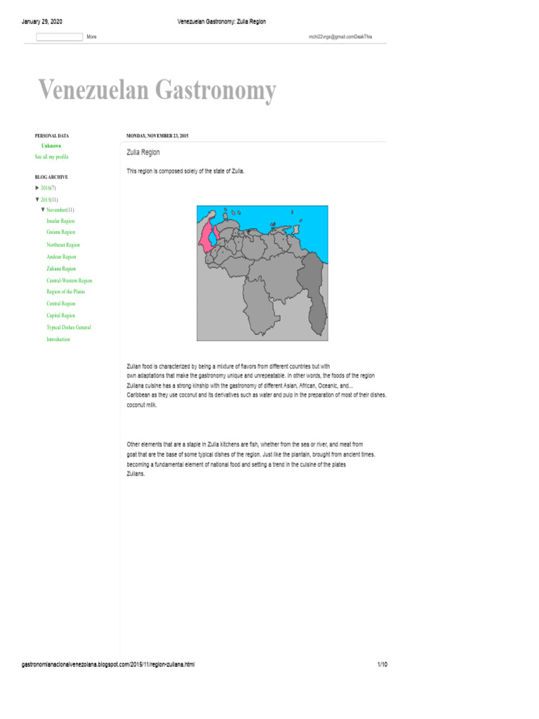 Venezuelan Gastronomy - Zulian Region | PDF | Cuisine | Corn Starch