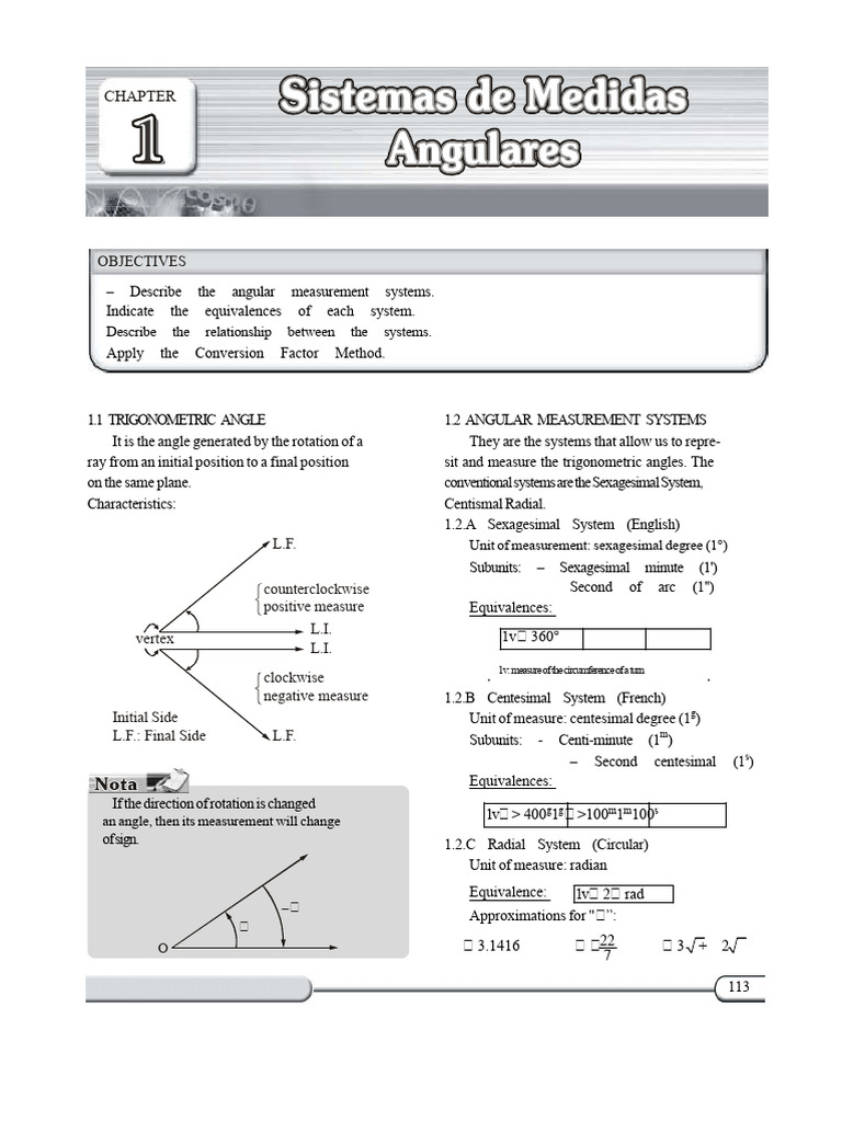 Trigonometric Situations Angular Measurement Systems Ccesa007 | PDF ...