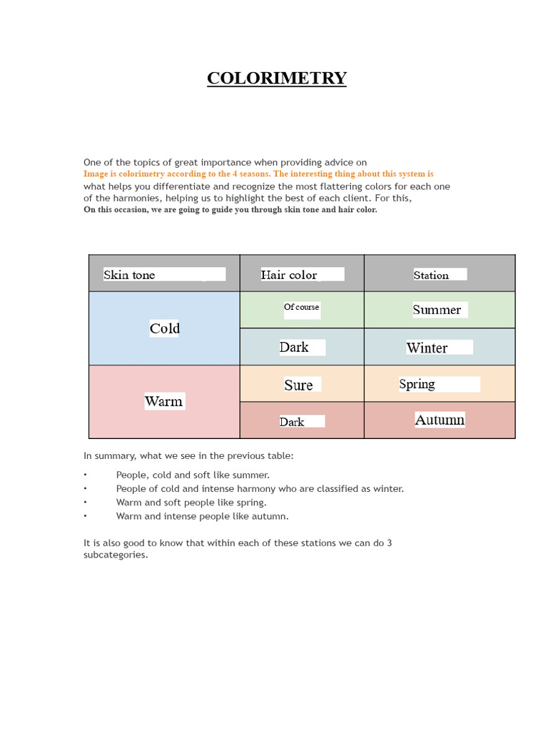 3 - Note On Colorimetry | PDF | Brown | Color