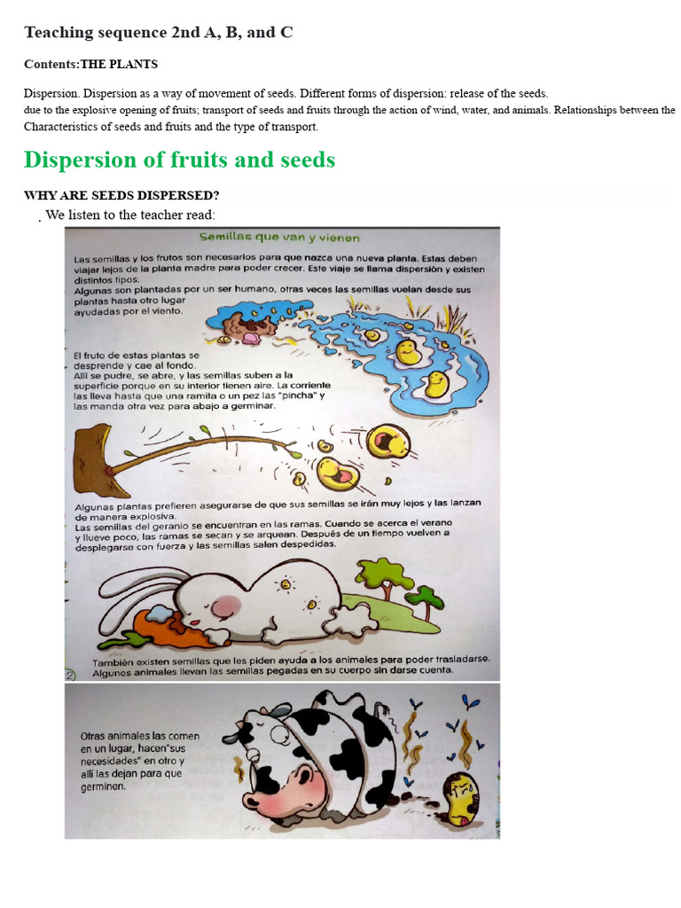 Dispersion of Fruits and Seeds | PDF | Biological Dispersal | Fruit