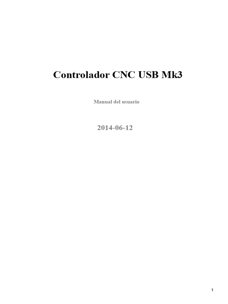 Controlador USB CNC MK 3 | PDF | USB | Software
