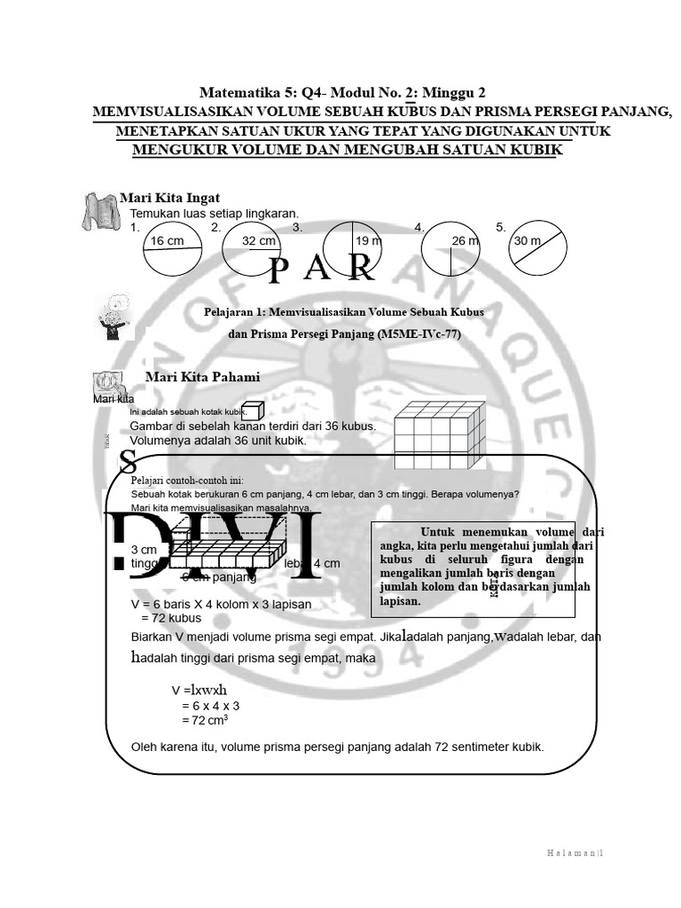 Math5 Q4 Modul2 Minggu2 | PDF