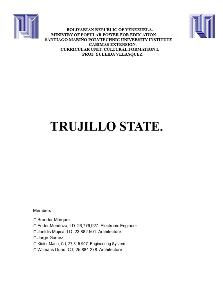 Report On The State of Trujillo | PDF
