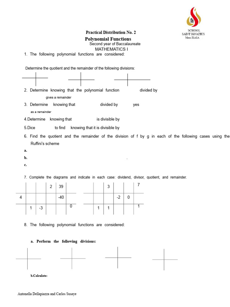 Distributed Practical No. 2 - Polynomial Functions | PDF | Polynomial | Factorization