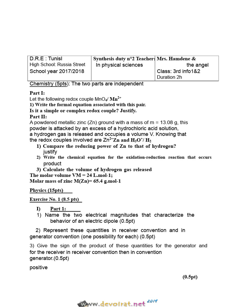Synthesis Assignment No. 2 2nd Semester - Physics - 3rd Year Computer ...